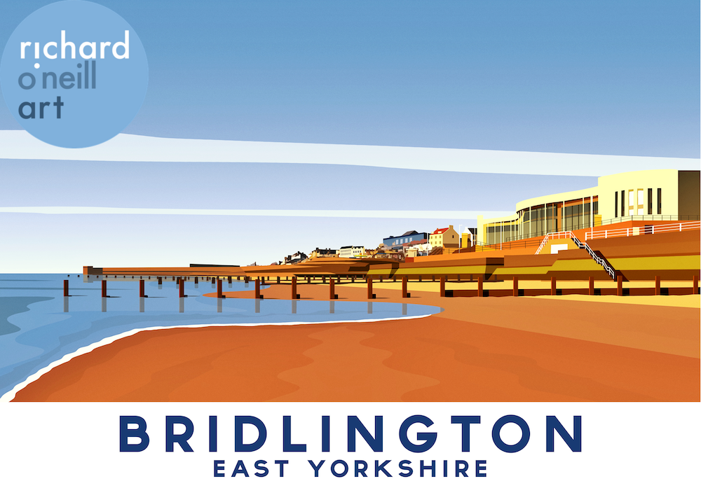 Bridlington (Beach alternate) Art Print – Richard O'Neill Art Shop