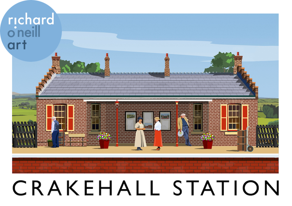 Crakehall Station Art Print – Richard O'Neill Art Shop