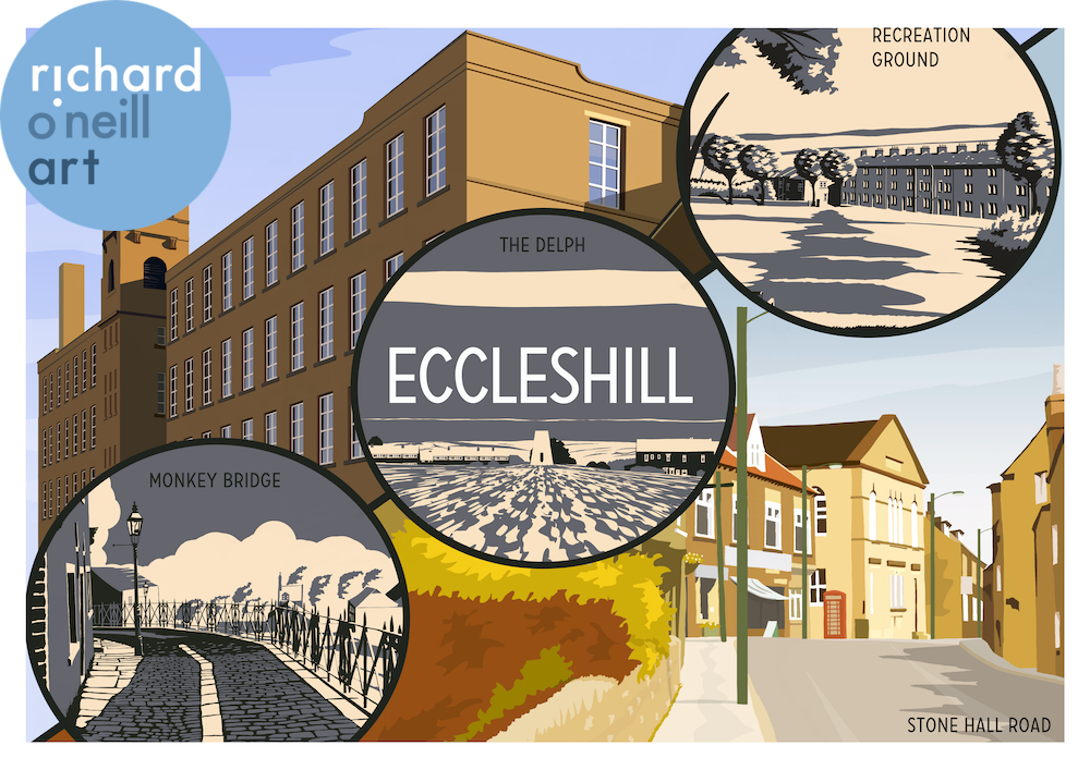 Eccleshill (Montage) Art Print – Richard O'Neill Art Shop