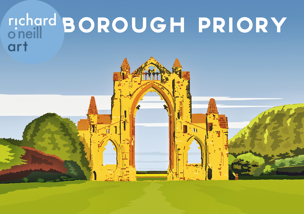 Gisborough Priory Art Print – Richard O'Neill Art Shop
