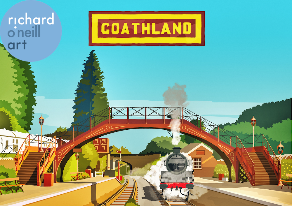Goathland Station Art Print – Richard O'Neill Art Shop
