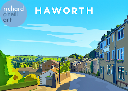 Haworth (Main Street) Art Print – Richard O'Neill Art Shop