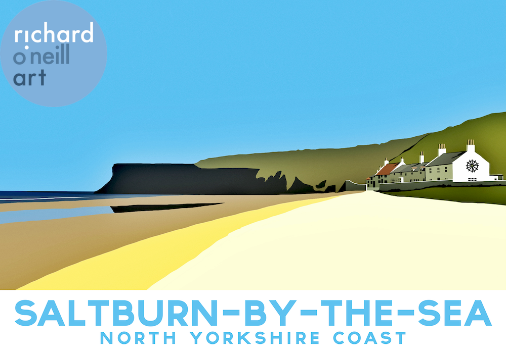 Saltburn-by-the-Sea (Remastered) Art Print – Richard O'Neill Art Shop