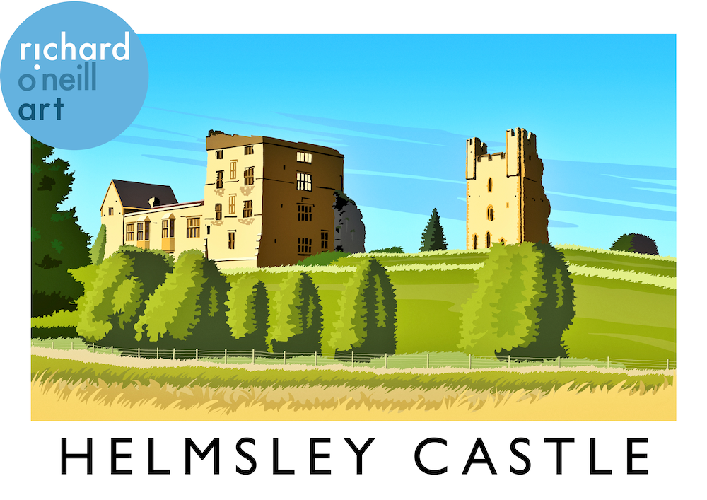 Helmsley Castle Art Print – Richard O'Neill Art Shop