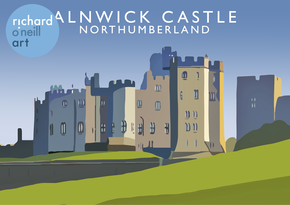 Alnwick Castle Art Print – Richard O'Neill Art Shop
