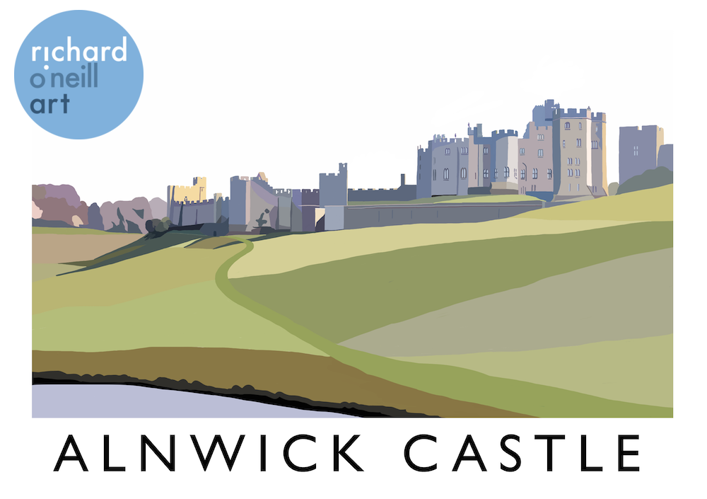Alnwick Castle Art Print – Richard O'Neill Art Shop