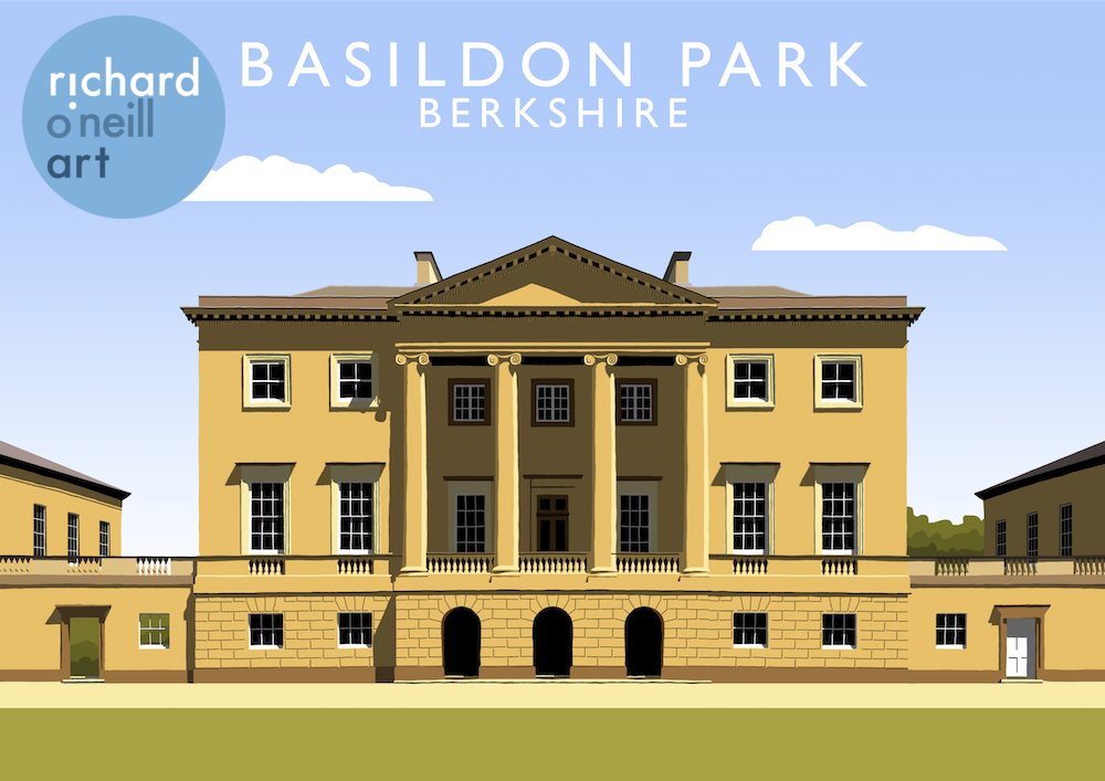 Basildon Park Art Print – Richard O'Neill Art Shop