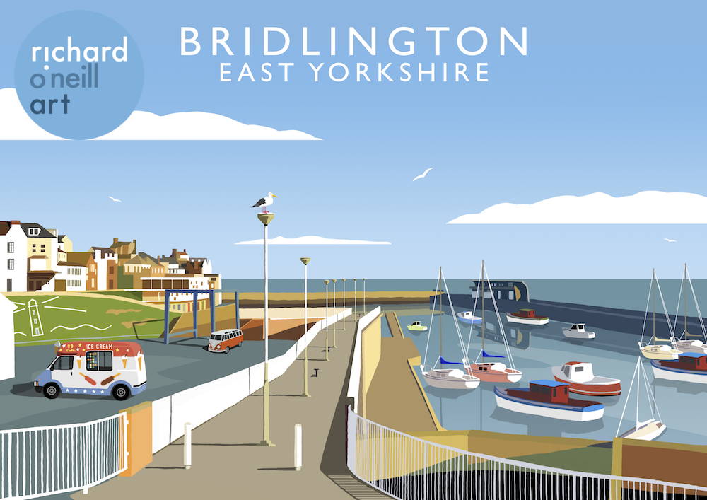 Bridlington Art Print – Richard O'Neill Art Shop