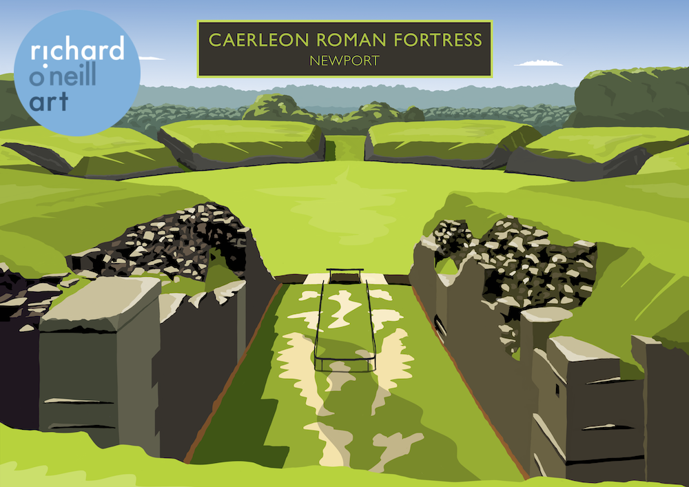 Caerleon Roman Fortress Art Print – Richard O'Neill Art Shop