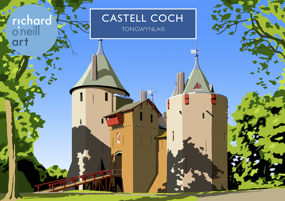Castell Coch Art Print – Richard O'Neill Art Shop