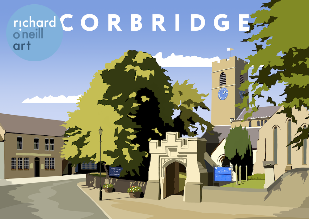 Corbridge Art Print – Richard O'Neill Art Shop
