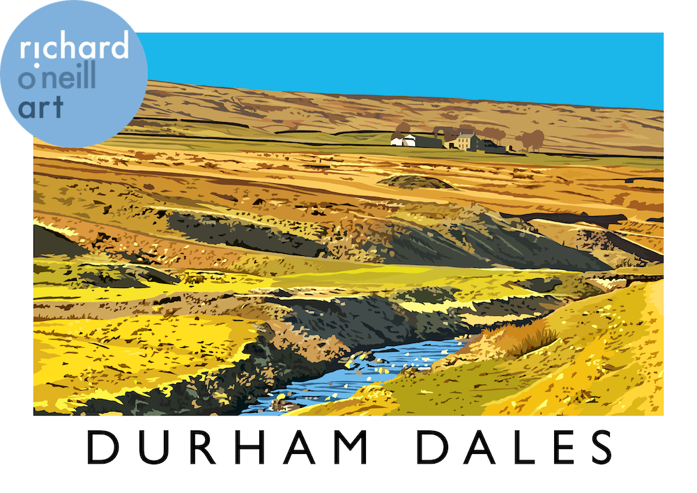 Durham Dales Art Print – Richard O'Neill Art Shop