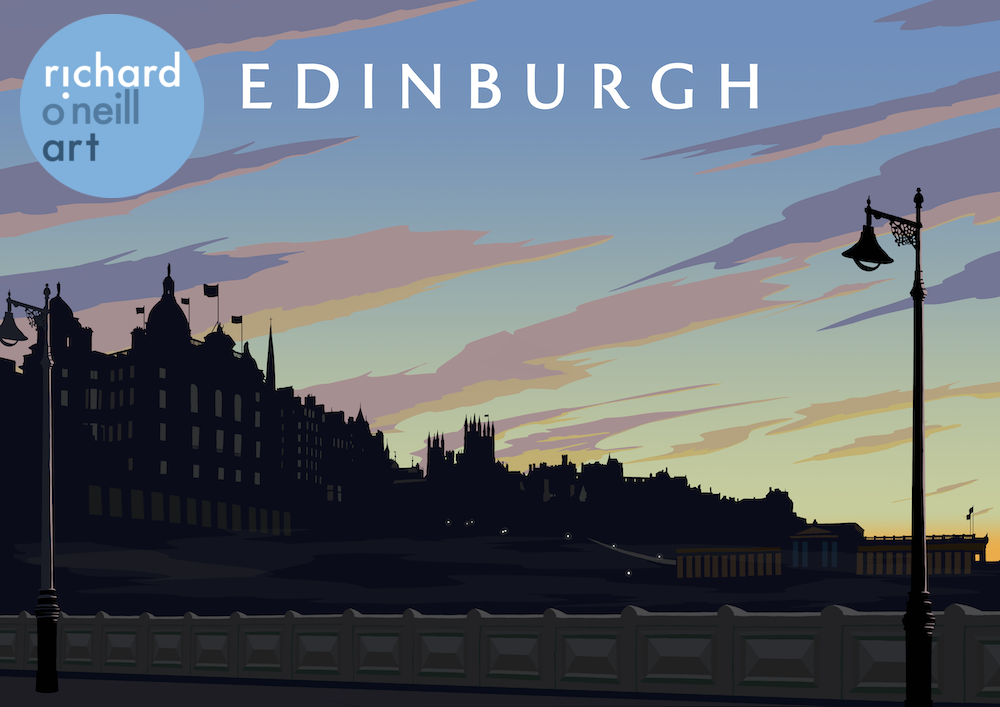 Edinburgh Art Print – Richard O'Neill Art Shop
