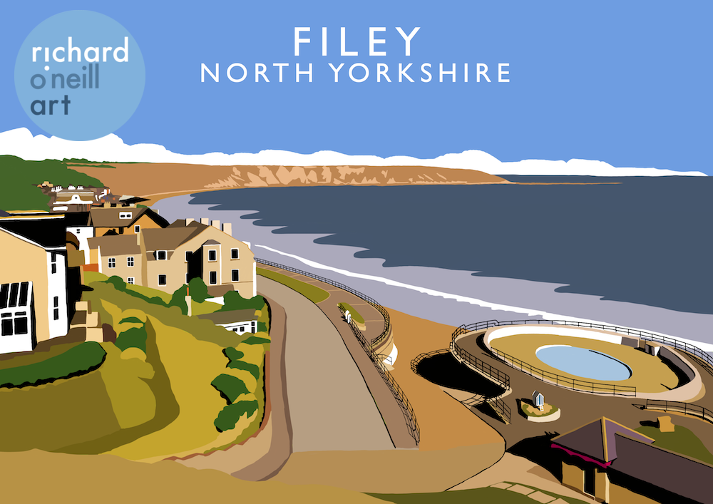 Filey Art Print – Richard O'Neill Art Shop