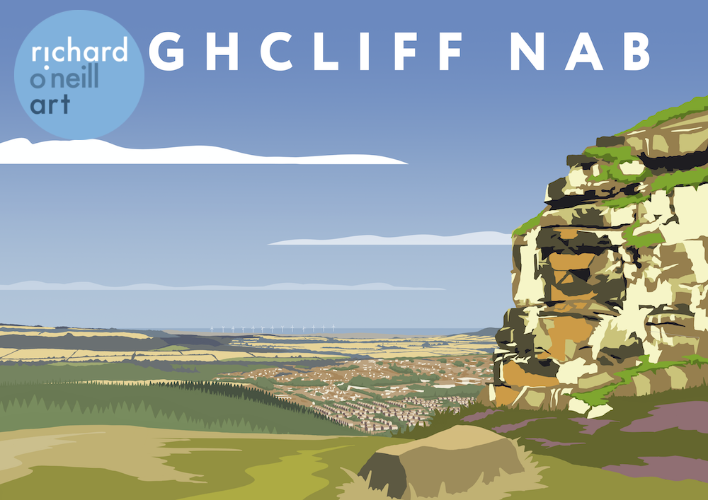 Highcliff Nab Art Print – Richard O'Neill Art Shop