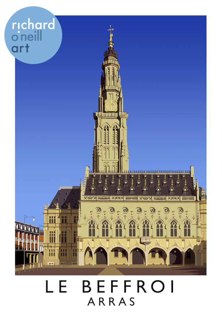 Le Beffroi, Arras Art Print – Richard O'Neill Art Shop