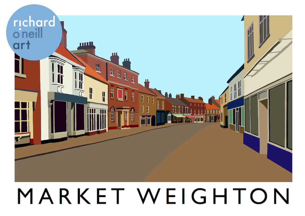 Market Weighton Art Print – Richard O'Neill Art Shop