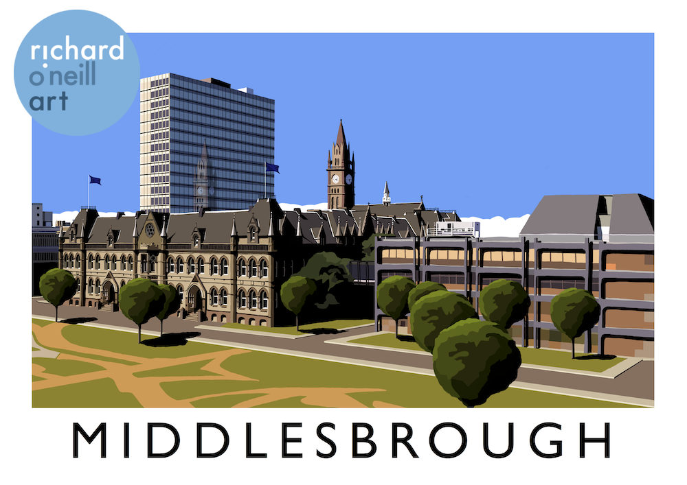 Middlesbrough Art Print – Richard O'Neill Art Shop