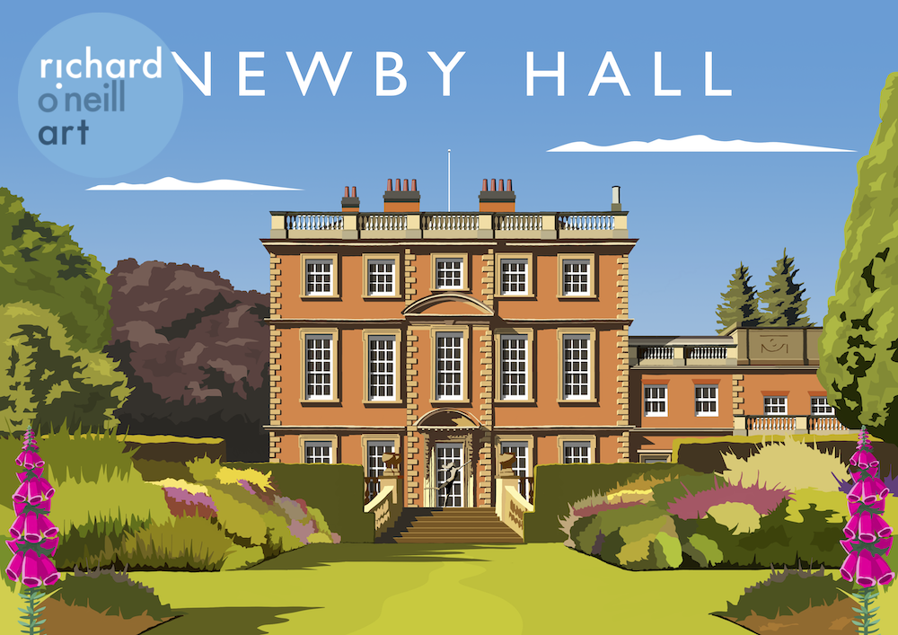 Newby Hall Art Print – Richard O'Neill Art Shop