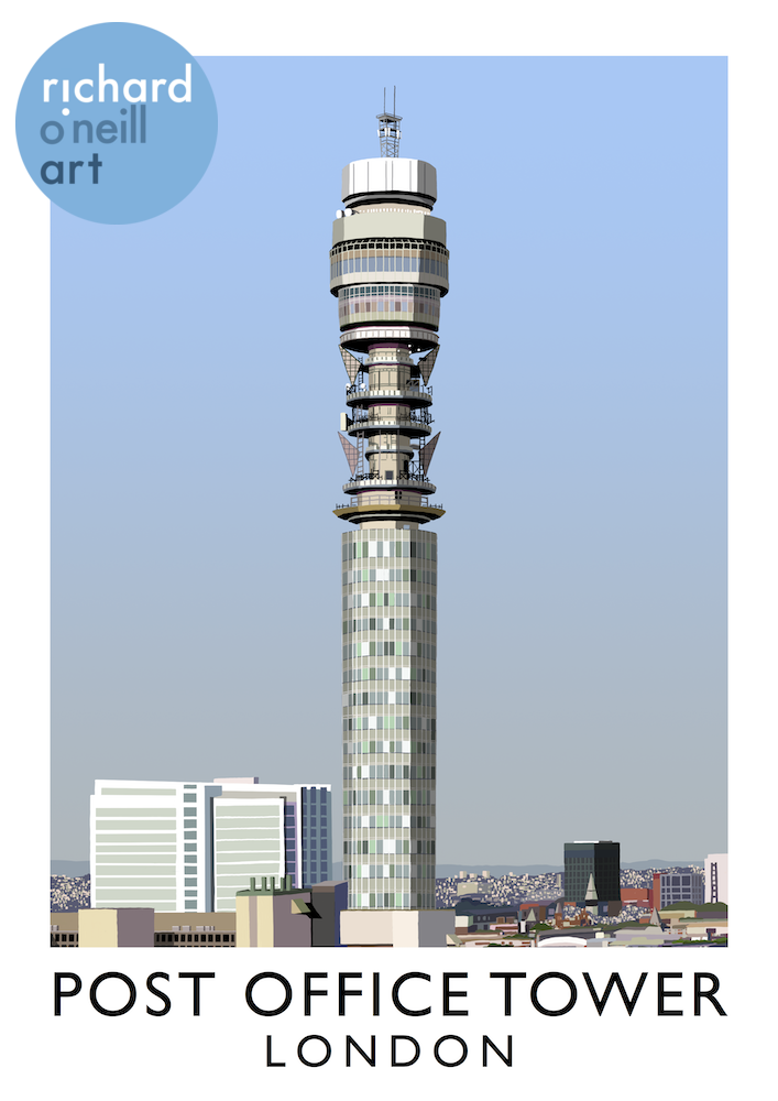 Post Office Tower Art Print – Richard O'Neill Art Shop