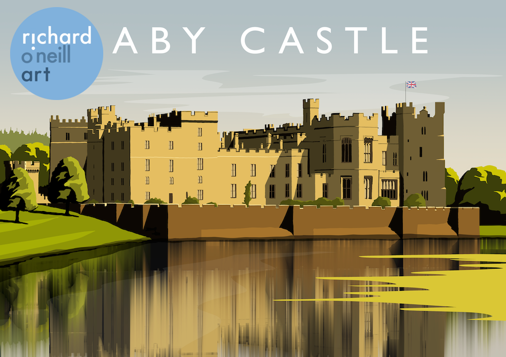 Raby Castle Art Print – Richard O'Neill Art Shop
