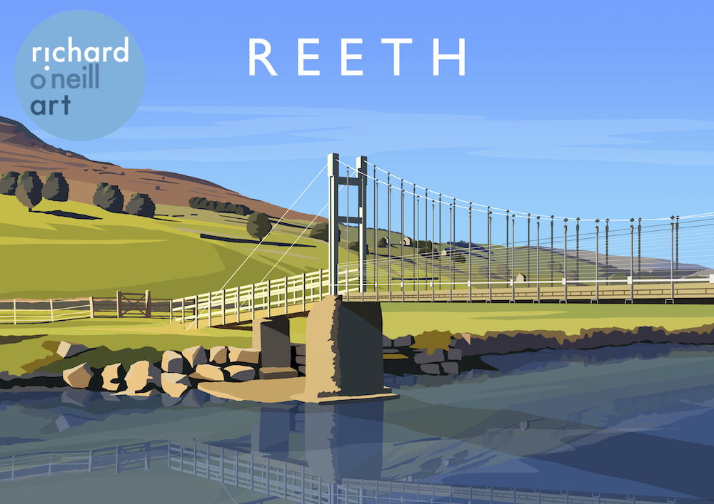 Reeth Art Print – Richard O'Neill Art Shop