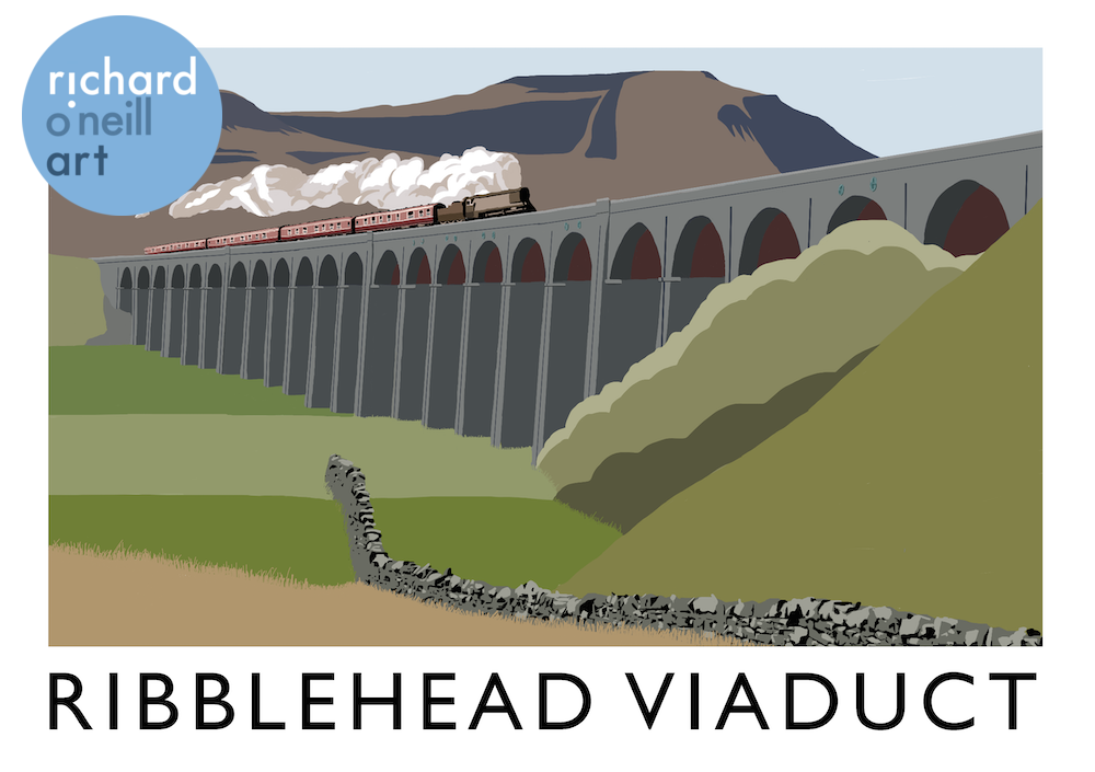 Ribblehead Viaduct Art Print – Richard O'Neill Art Shop