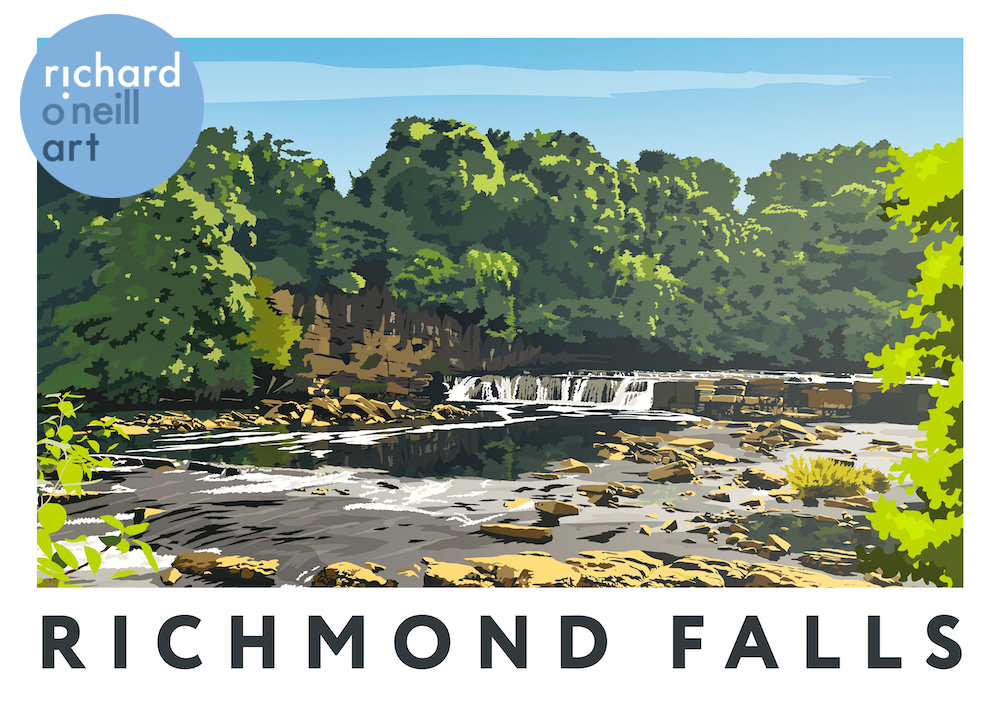 Richmond Falls Art Print – Richard O'Neill Art Shop