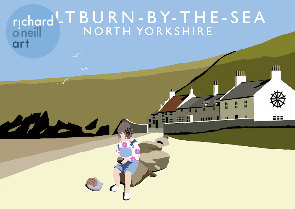 Saltburn-by-the-Sea Art Print – Richard O'Neill Art Shop