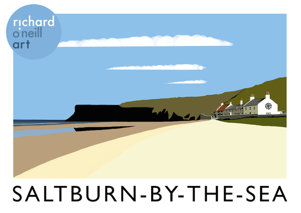 Saltburn-by-the-Sea Art Print – Richard O'Neill Art Shop