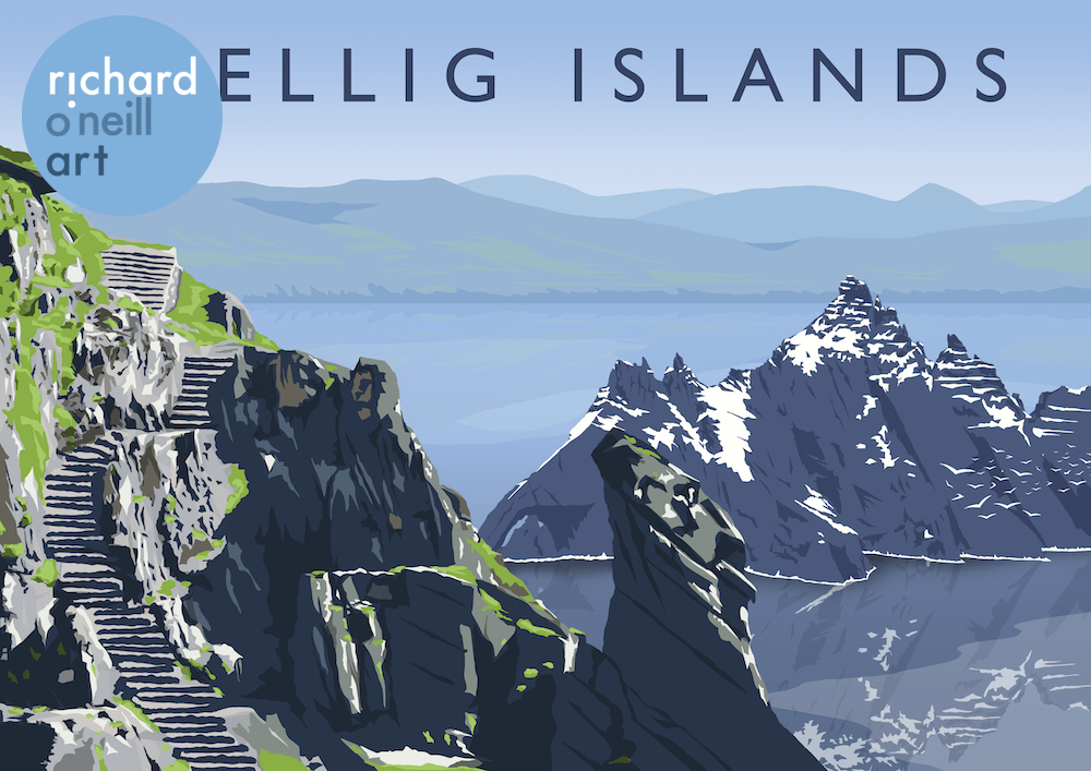 Skellig Islands Art Print – Richard O'Neill Art Shop
