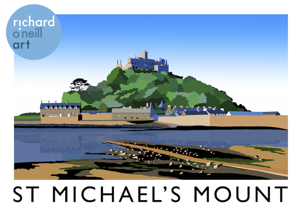 St Michael's Mount Art Print – Richard O'Neill Art Shop