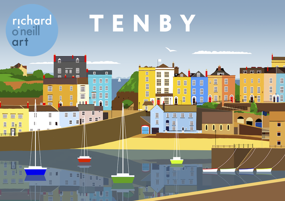 Tenby Art Print – Richard O'Neill Art Shop