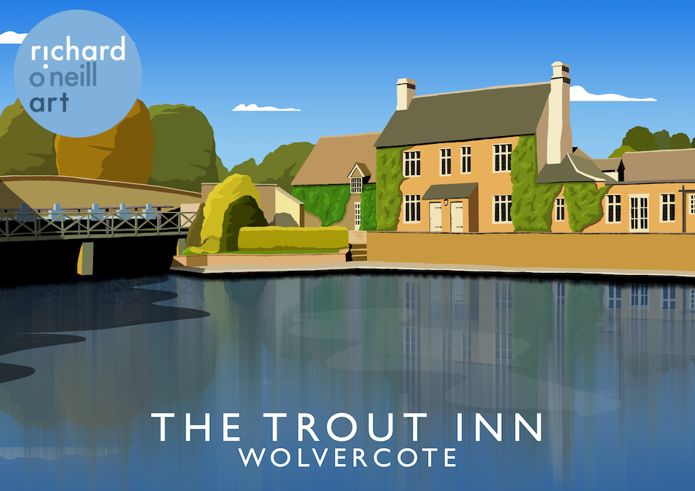Trout Inn, Wolvercote Art Print – Richard O'Neill Art Shop
