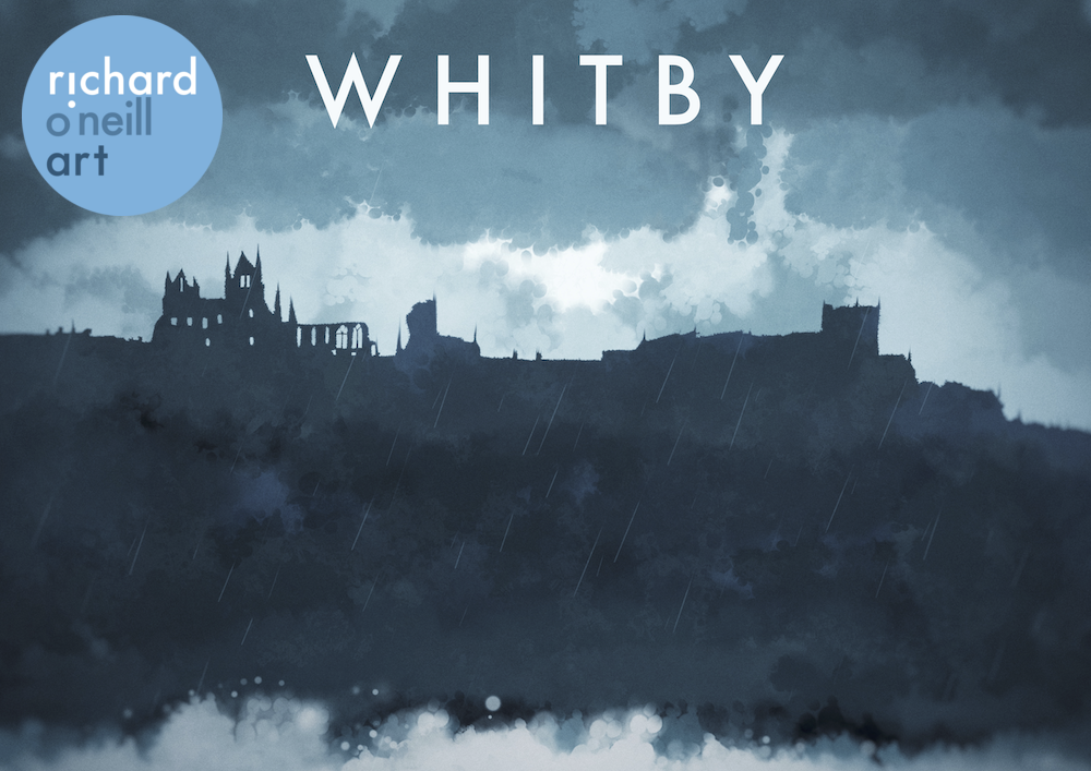 Stormy Whitby Art Print – Richard O'Neill Art Shop