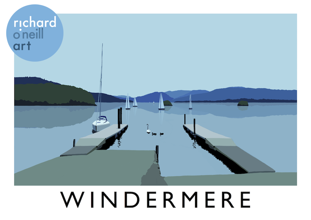 Windermere Art Print – Richard O'Neill Art Shop
