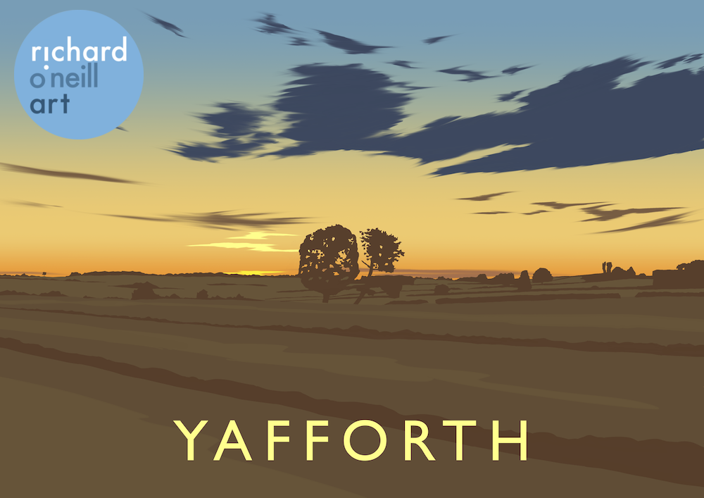 Yafforth Sunset Art Print – Richard O'Neill Art Shop