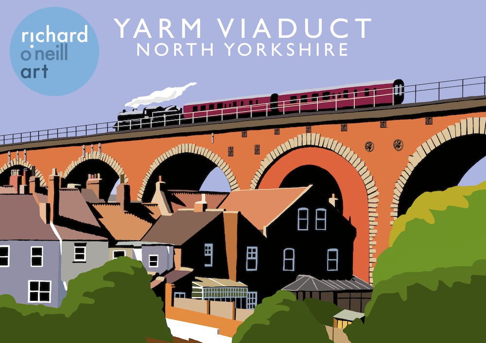 Yarm Viaduct Art Print – Richard O'Neill Art Shop